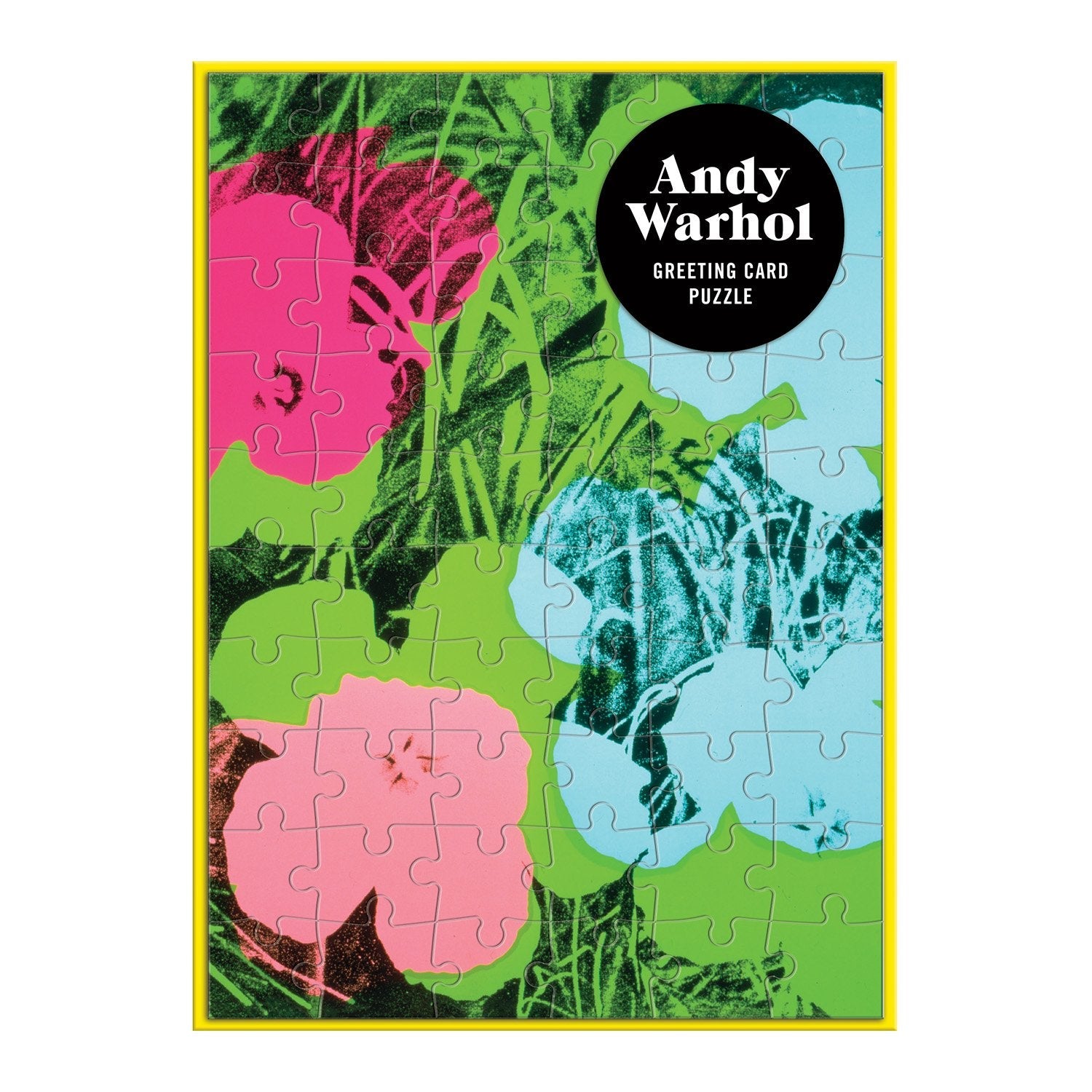 Andy Warhol Flowers Greeting Card Puzzle – The Pieceful Project