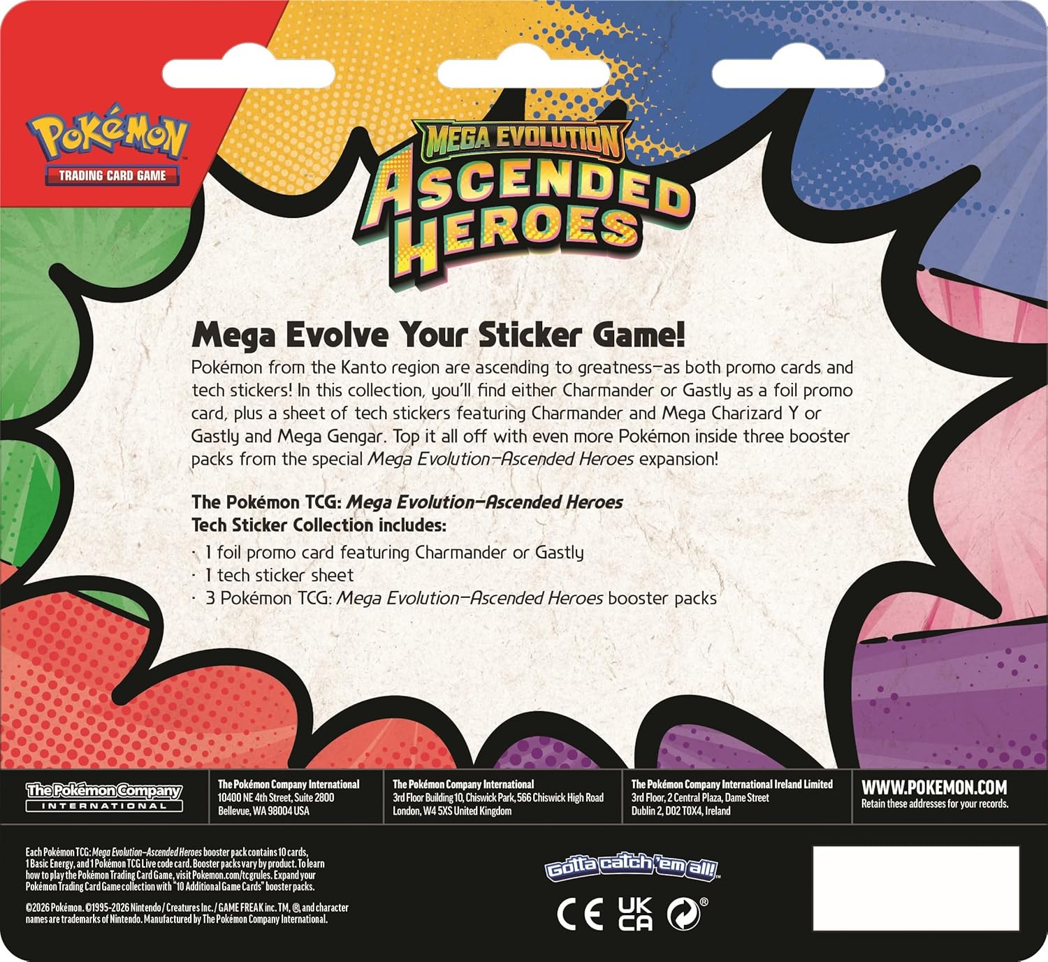 Pokémon Mega Evolution: Ascended Heroes Sticker Collection & Promos ...